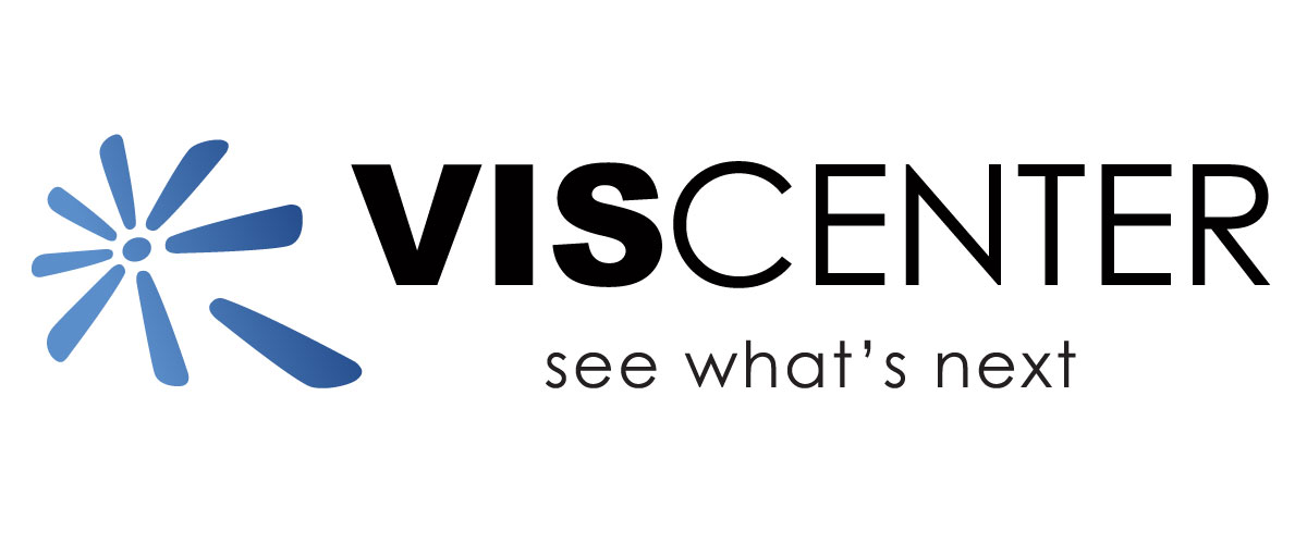 VisCenter logo - logo design - Camenisch Design Associates