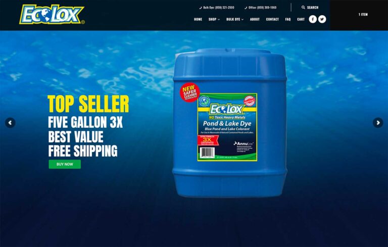 EcoLox Dyes Website - Camenisch Design Associates